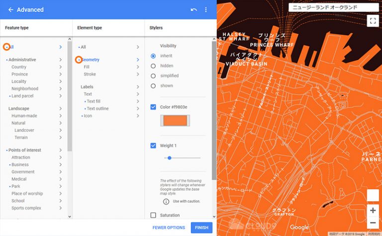 GoogleマップAPIをStyling Wizardでお洒落にカスタマイズする方法 | Cloud 9 Works